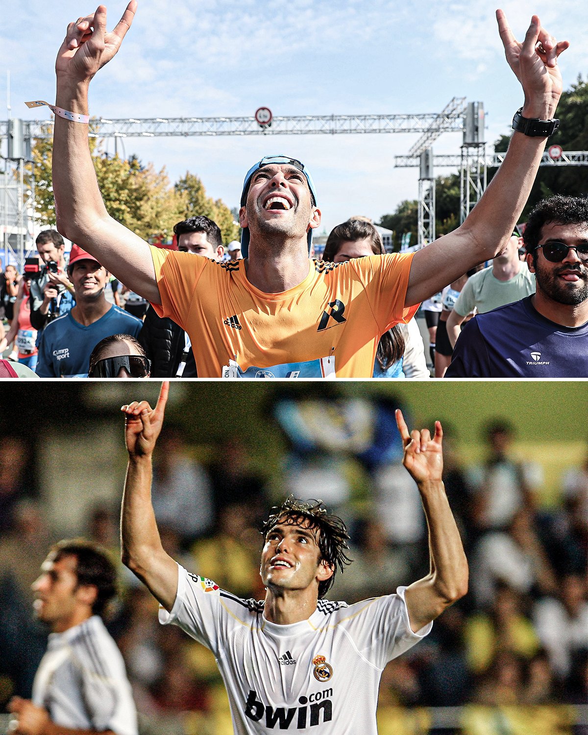 Ảnh Kaka lần đầu chạy marathon Berlin "hít khói" runner 58 tuổi gây bão ...